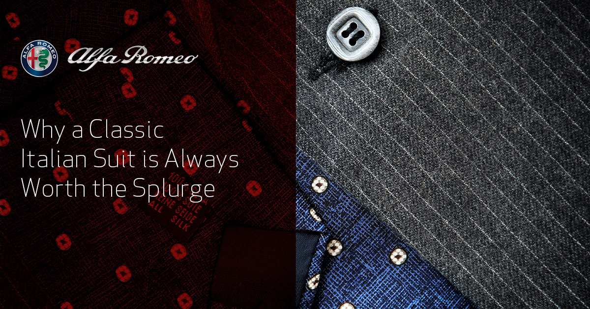 Living Alfa Romeo | Lifestyle | Why a Classic Italian Suit is Always ...